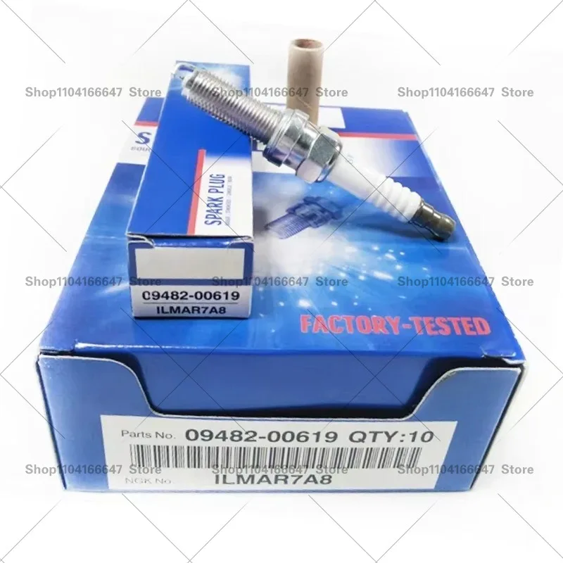 10Pcs/Lot 09482-00619 ILMAR7A8 Iridium Spark Plug For Suzuki Mazda ...