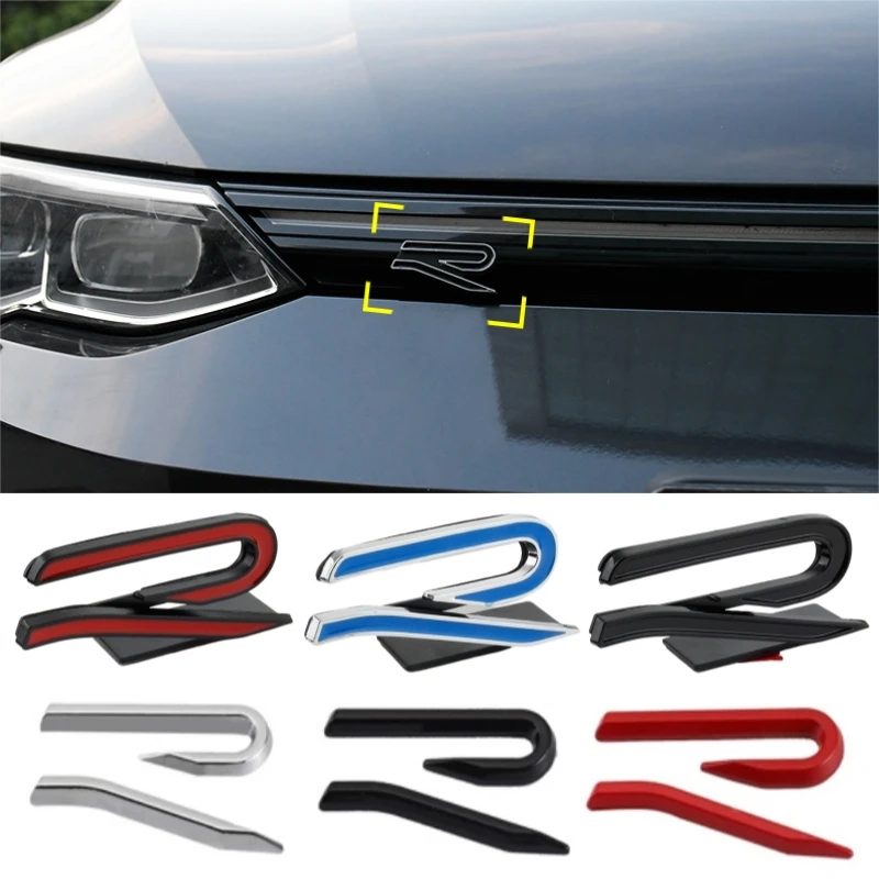 معدن لـ R LINE R Logo Golf 4 5 6 7 8 T Roc Passat B5 B6 B7 طوارق بورا ...