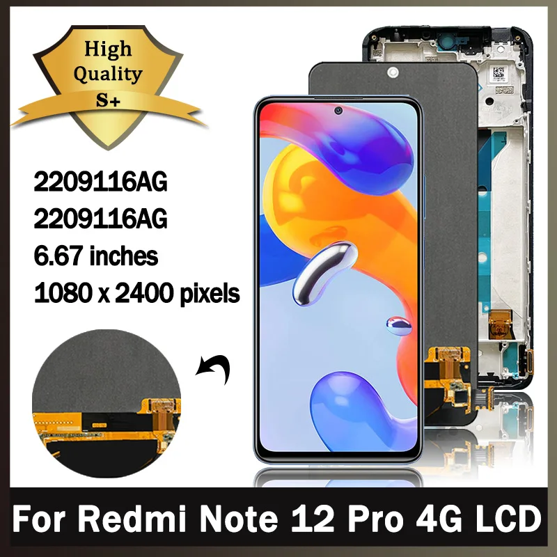 Original-For-Xiaomi-Redmi-Note-12-Pro-4G-LCD-2209116AG-2209116AG ...