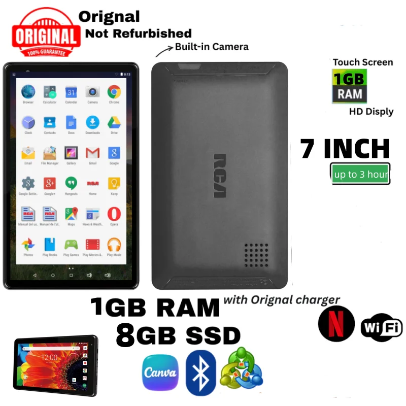 Nueva Tablet PC 2026 de 7 Pulgadas, 1GB de RAM, 8GB de ROM, G7 RCT6773 ...