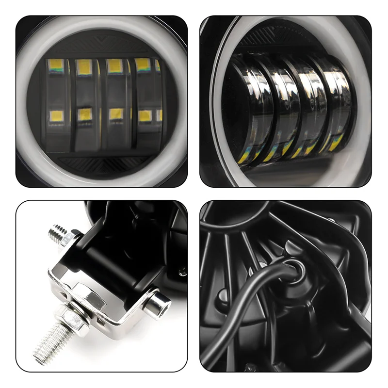 1PC/2PCS LED Work Lights 3.5Inch LED Fog Lamps 40W Running Lights For ...
