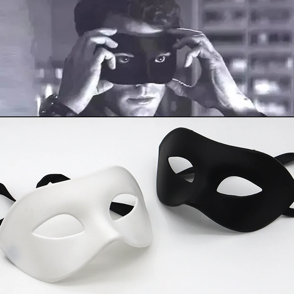 Half Black And Half White Masquerade Masks