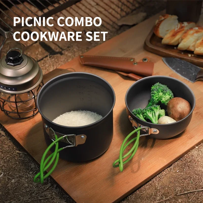 Ultralight-Camping-Cooking-Utensils-Outdoor-Tableware-Pot-Set-Hiking ...