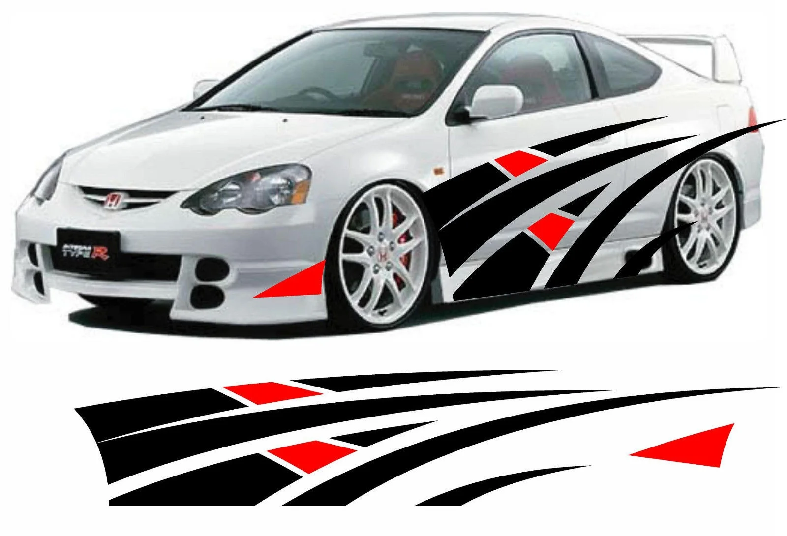 For 2Pcs VINYL GRAPHICS DECAL STICKER CAR BOAT AUTO TRUCK 120" Car styling