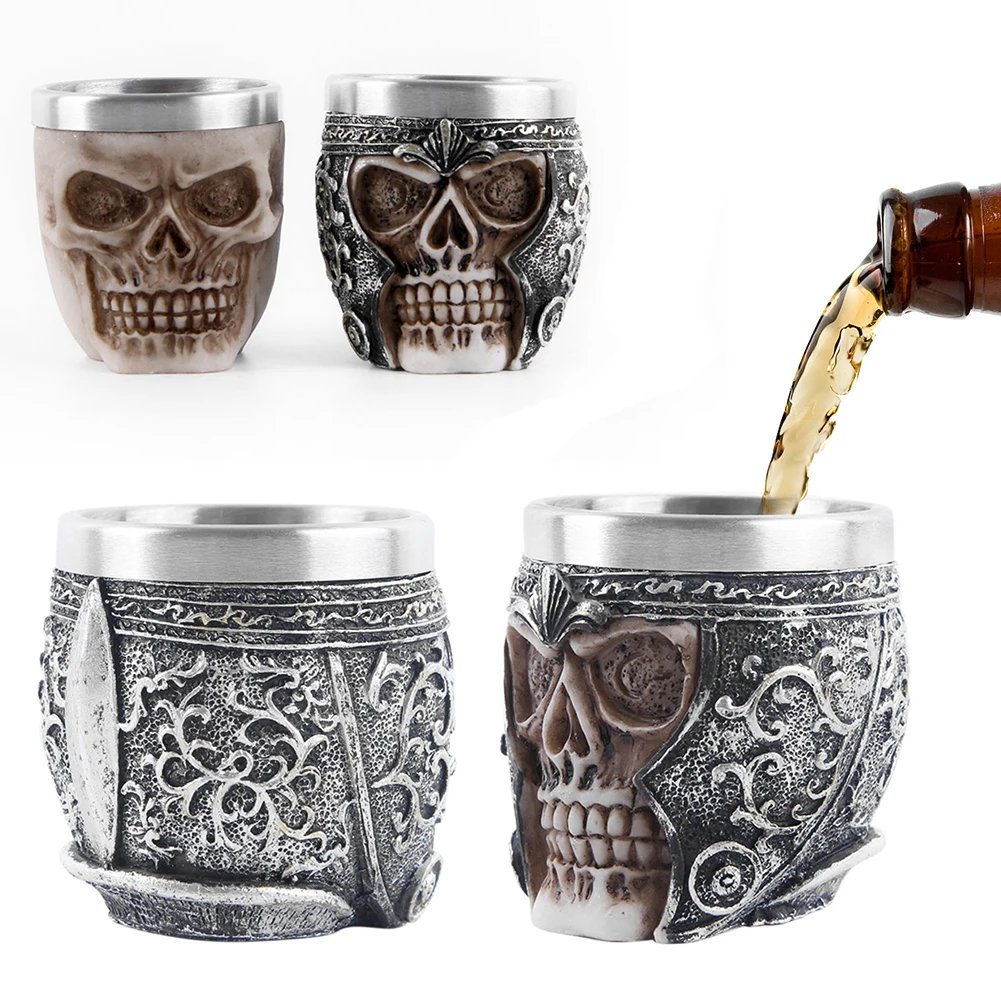 Unique-Skeleton-Skull-Coffee-Cup-Heat-Resistance-Beer-Gothic-Drinkware ...