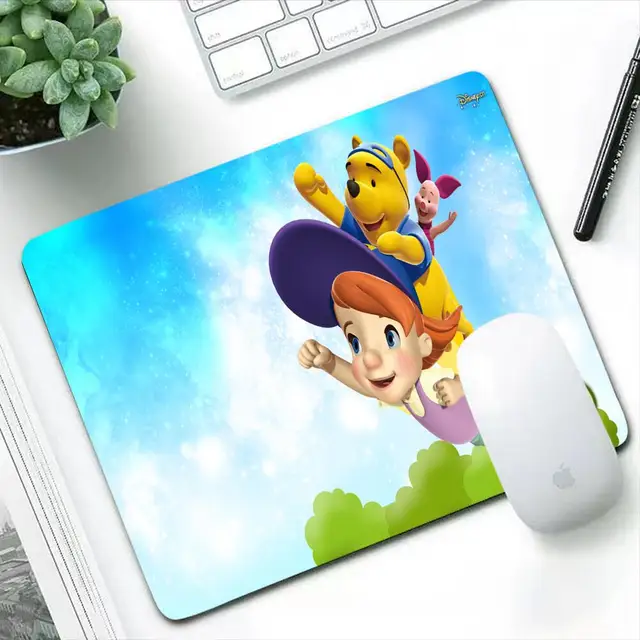 Winnie the Pooh Rubber Mouse Pad Small Size PC Gamer Computer Durable ...