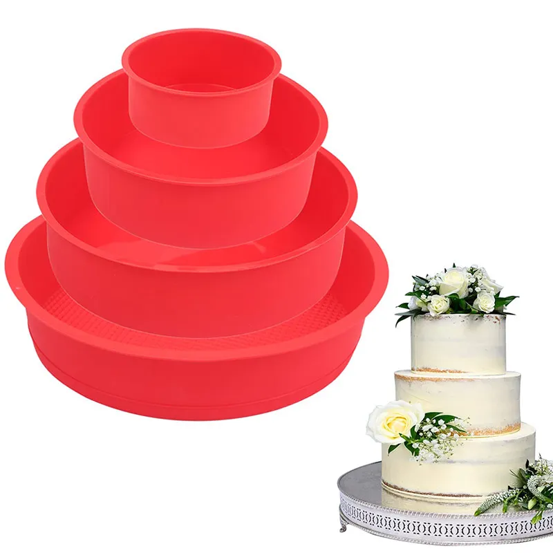 Silicone-Cake-Mold-Baking-Round-Cake-Molds-4-6-8-10Inch-Non-Stick ...