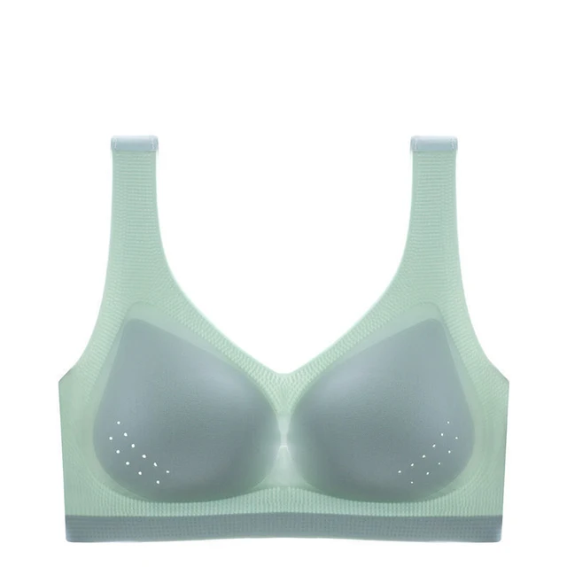 Women Sexy Bras Ice Silk Intimates Push Up Underwear Urtal Thin Beauty ...