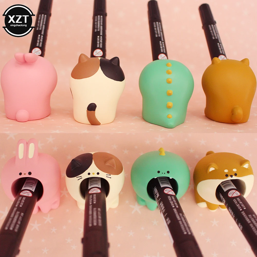 1PCS-Pencil-Holder-Stand-Resin-Cute-Paper-Clip-Stationery-Pen-Organizer ...