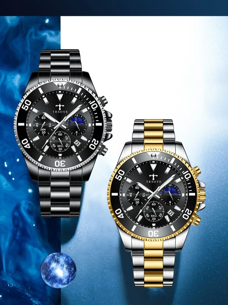 TRSOYE High Quality Watches for Men Luxury Fashion Design Multifunction ...