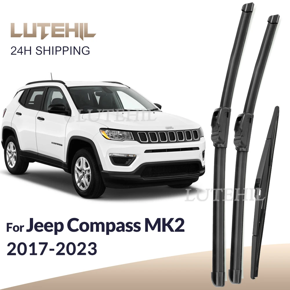 For Jeep Compass MK2 2017-2023 2018 2019 2020 Wiper Front & Rear Wiper ...