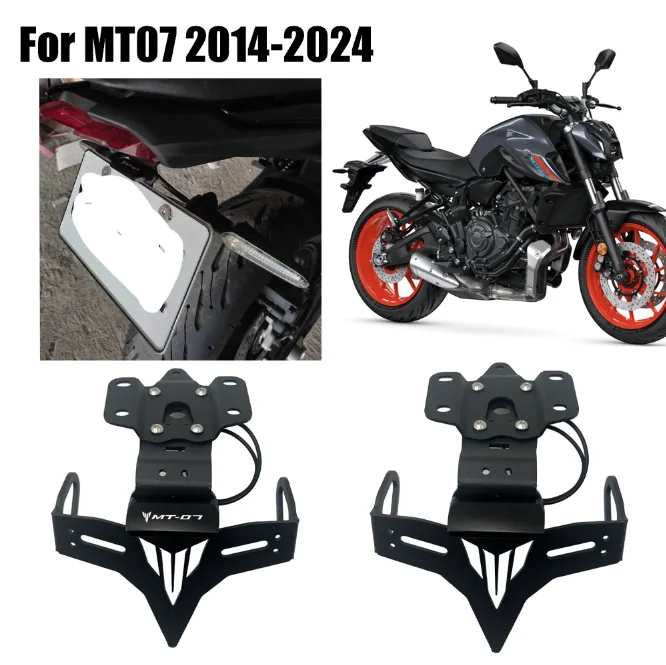 For Yamaha MT-07/FZ-07 2013-2023 Motorcycle License Plate Holder Fender ...