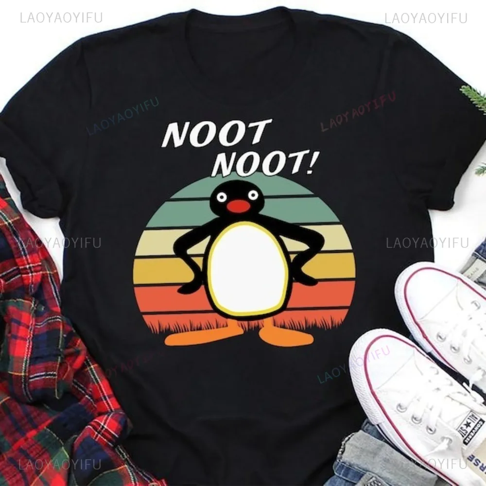 Funny PINGU Internet Meme Graphic Printed 80s 90s Vintage T-shirt Humor ...