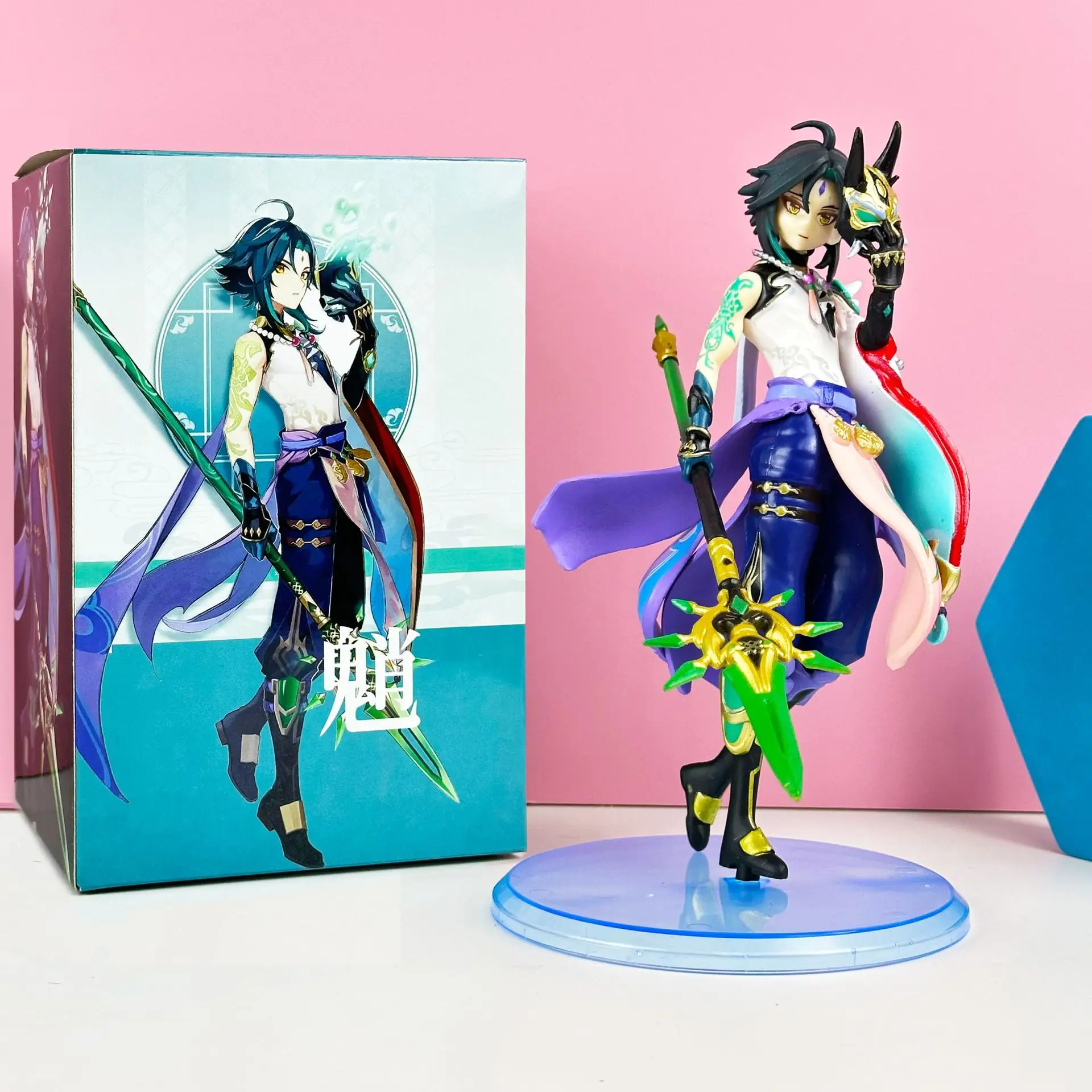 19cm Genshin Impact Action Figure Toys Cute Cartoon Hutao Zhongli ...