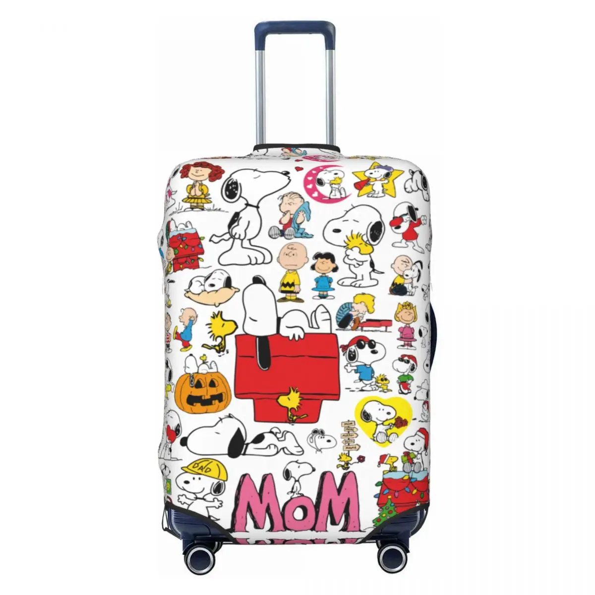 Custom-Cute-Cartoon-Snoopy-Suitcase-Cover-Washable-Luggage-Protective ...
