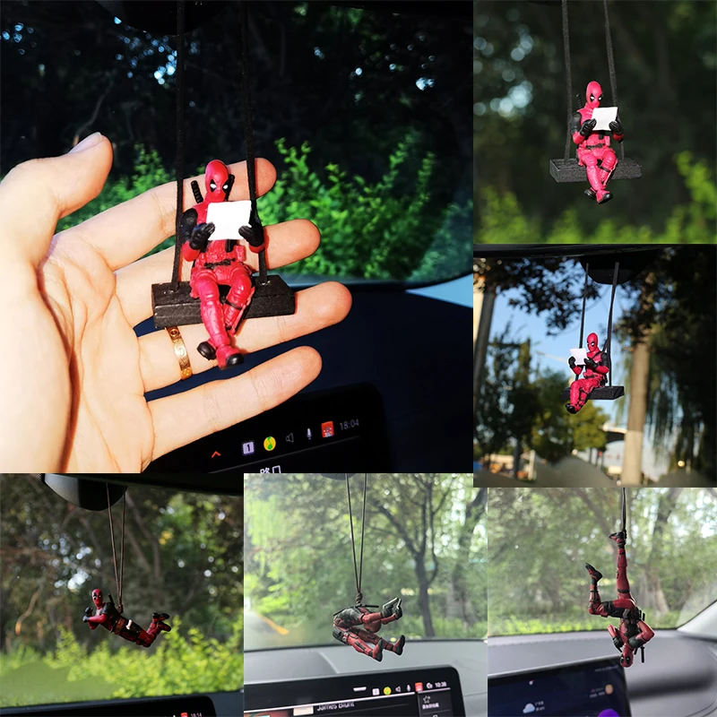 Colgante-de-espejo-retrovisor-de-coche-de-Deadpool-de-Marvel-personajes ...