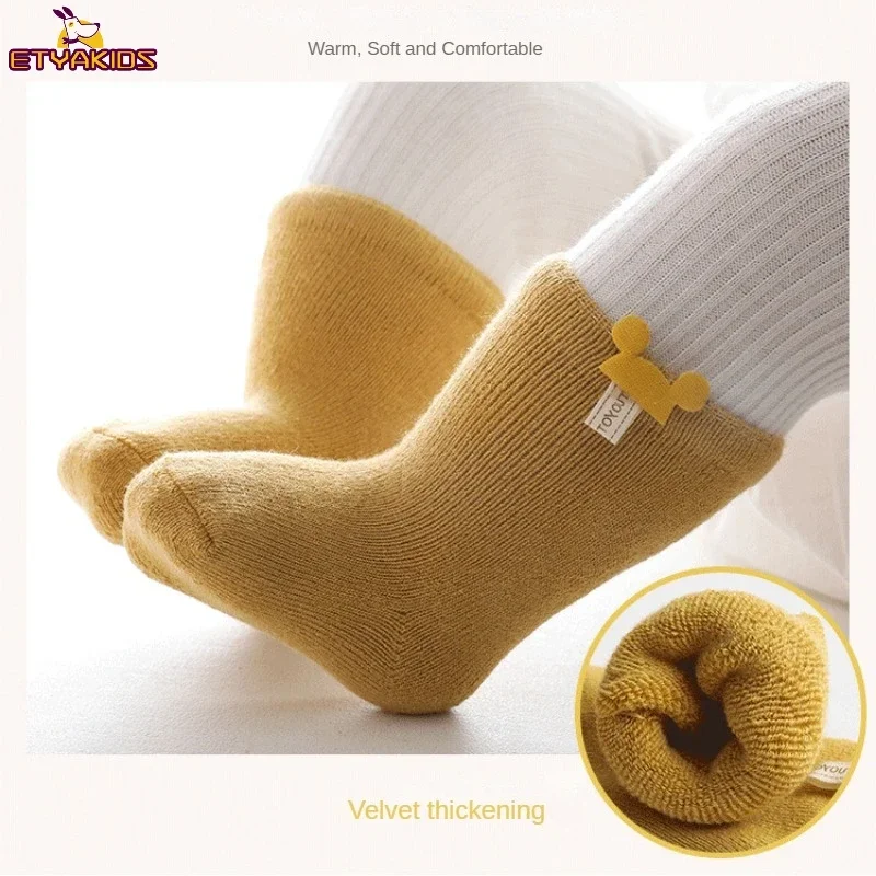 1Pairs-Autumn-Winter-Baby-Socks-Cotton-Thick-Warm-Sock-Panel-Cartoon ...