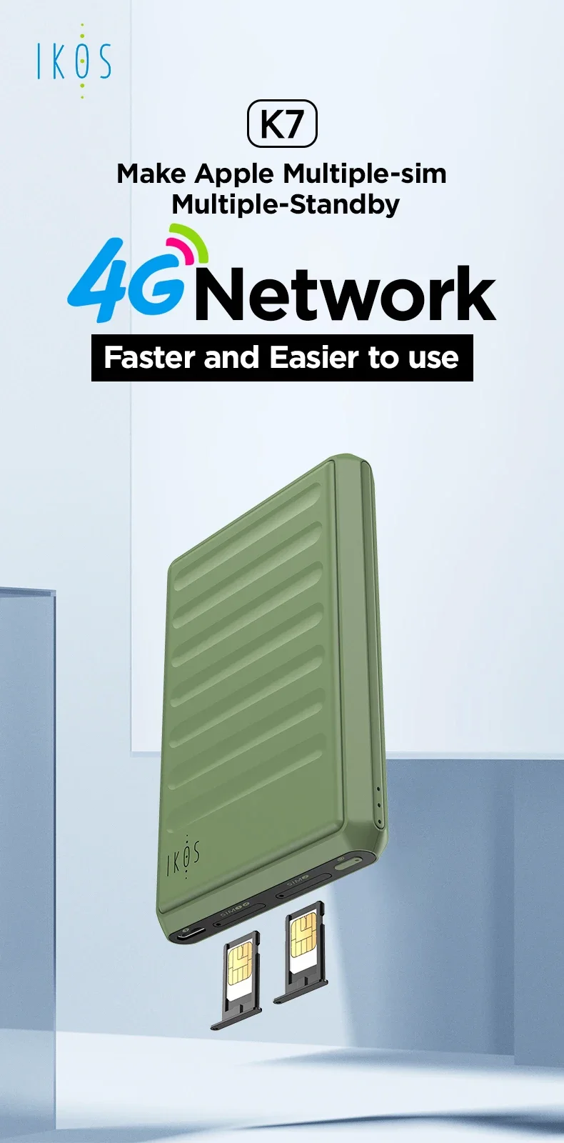 IKOS K7 4G сеть передачи данных Dual SIM Standby SIMadd blutooth ...