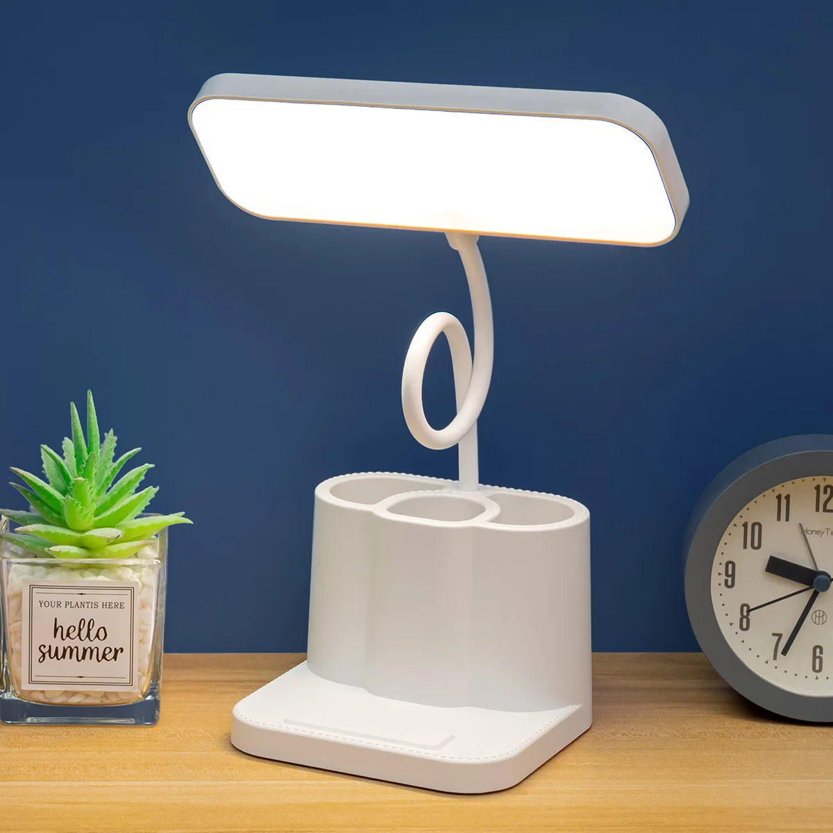 Folding USB Plug-inTable Lamp LED Student Table Lamp Touch Night Light ...