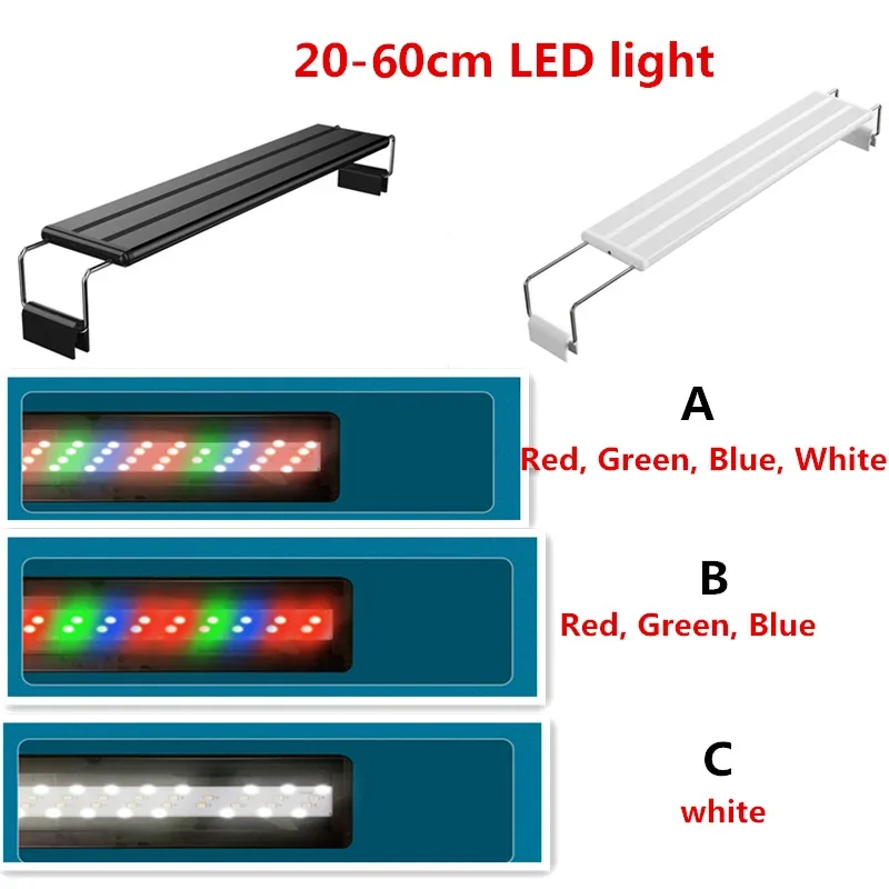 20cm-60CM-Super-Slim-LEDs-Aquarium-Lighting-Aquatic-Plant-Light ...