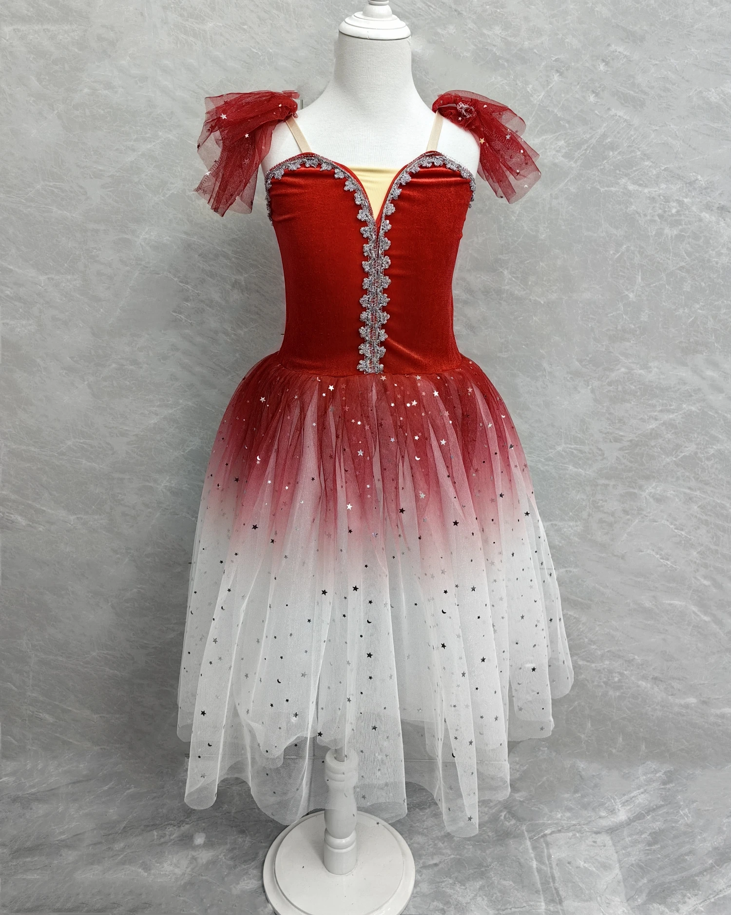 Kids-Red-SequinTutus-Ballet-Dress-For-Girl-Performance-Clothing-Adult ...