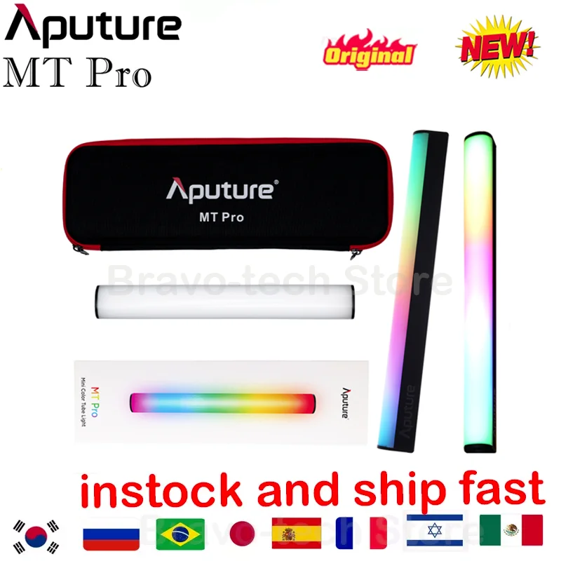Aputure MT Pro 풀 컬러 RGBWW 미니 LED 튜브 라이트 36 픽셀, 마그네틱 어트랙션 라이트 스틱 비디오 촬영 ...