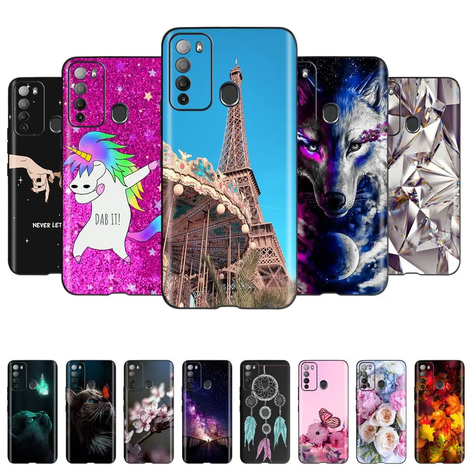 For-ITEL-Vision-2-Case-Itel-S16-Pro-Phone-Cover-Silicone-Black-Soft-TPU ...