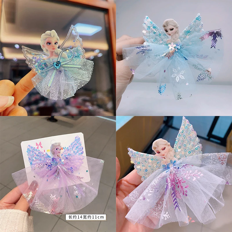 Disney-Princess-Hair-Clip-Anime-Frozen-Cartoon-Elsa-Dolls-Hair ...