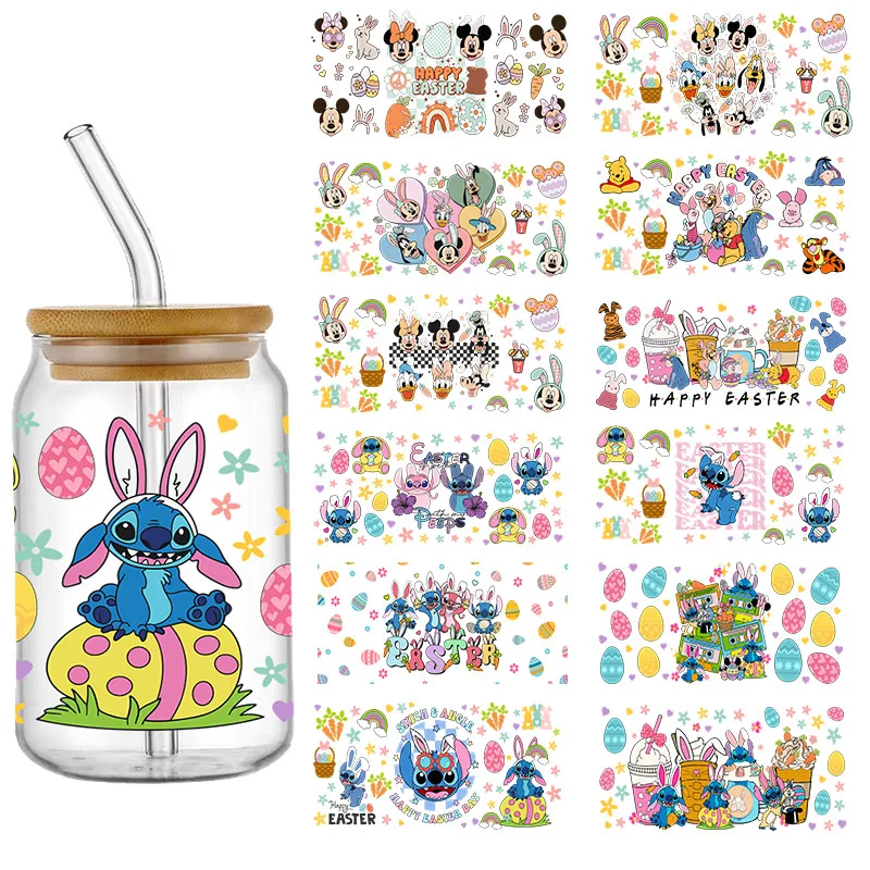 Disney-Easter-16oz-DTF-Sticker-For-Cups-Cool-Personalize-UV-Wrap ...