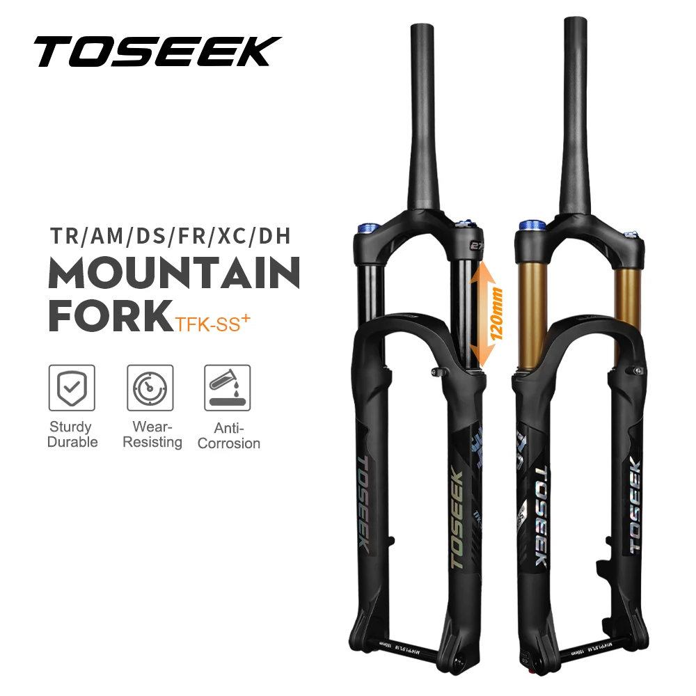 TOSEEK-TFK-SS-MTB-Fork-Magnesium-Alloy-Bicycle-Vertebra-Front-Fork-27-5 ...