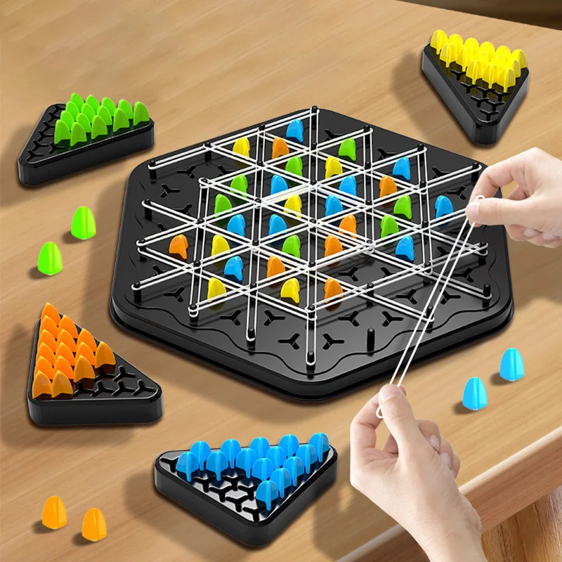 Geometry-Chain-Triangle-Chess-Puzzle-Game-Toy-Board-Game-Logical ...
