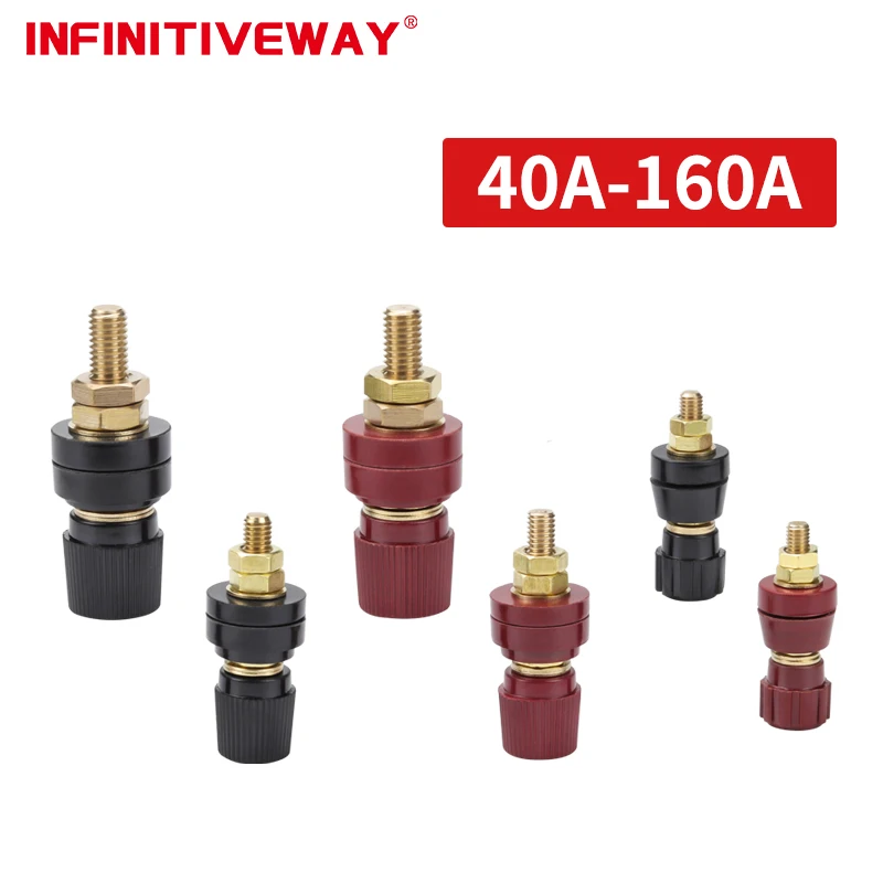 40a 60a 100a 160a bakelite connector M5 M6 M8 M10 Brass wire nut stud ...