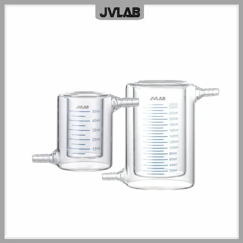 Laboratory-Jacketed-Beaker-Double-Borosilicate-Glass-Beaker-50-100-150 ...
