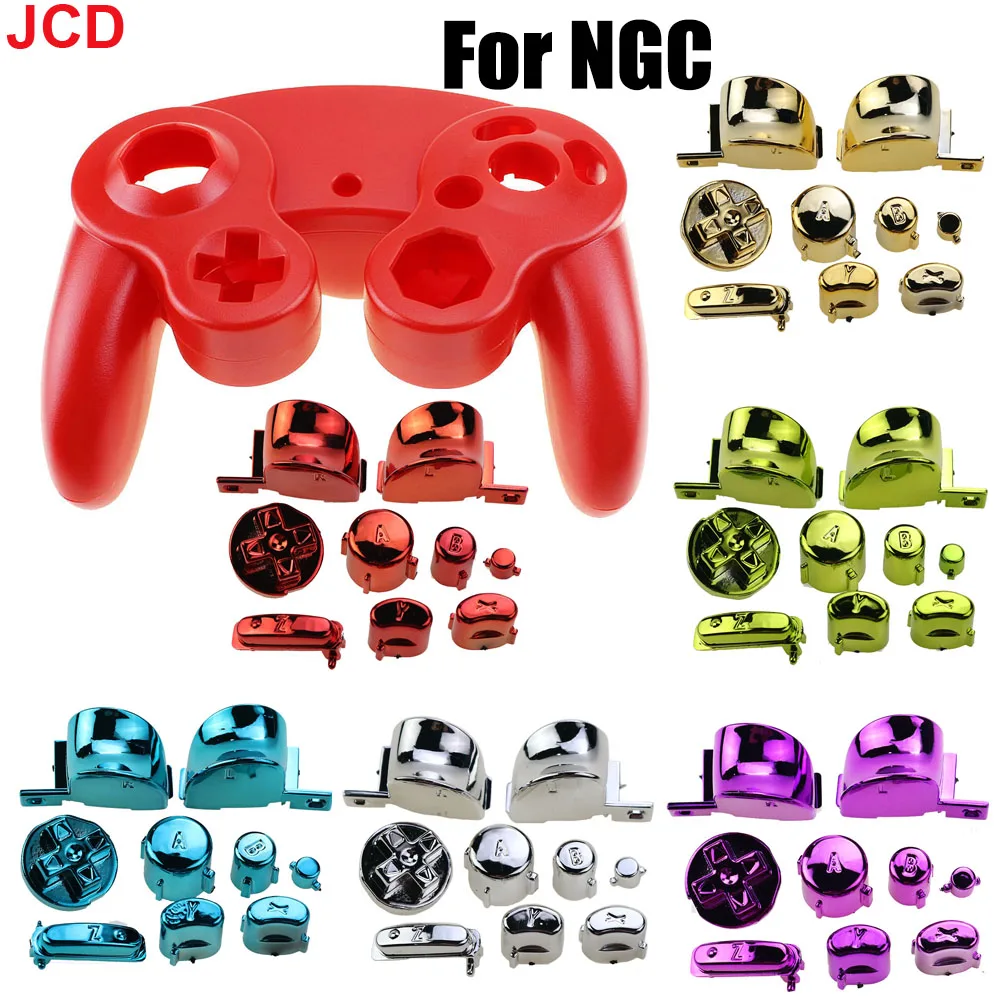 JCD 1set For Gamecube NGC Game Controller Electroplating Button Keys ...