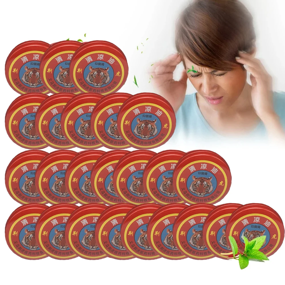 Red-Tiger-Mint-Cooling-Oil-Aliviar-Headache-Dizzy-Cream-Mosquito ...