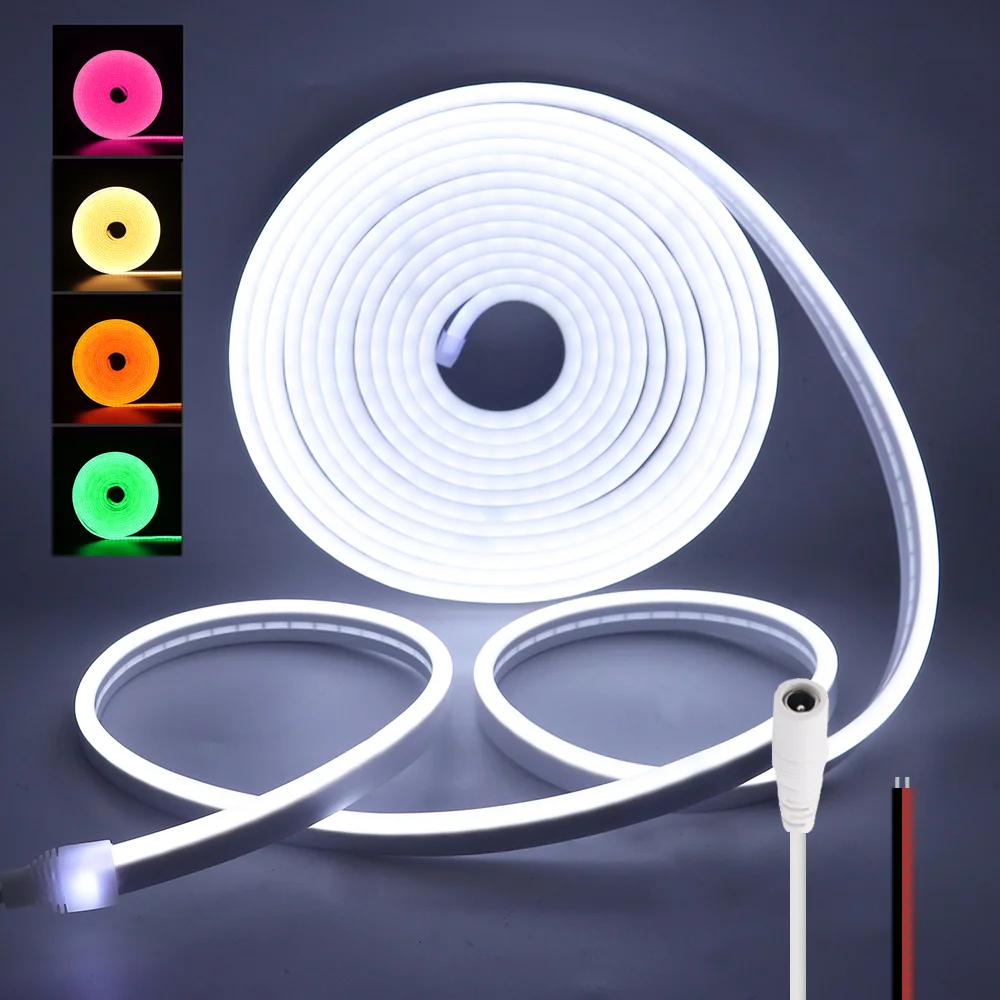 LED-Strip-12V-2835-Neon-Light-Sign-120LEDs-M-IP67-Waterproof-Flexible ...