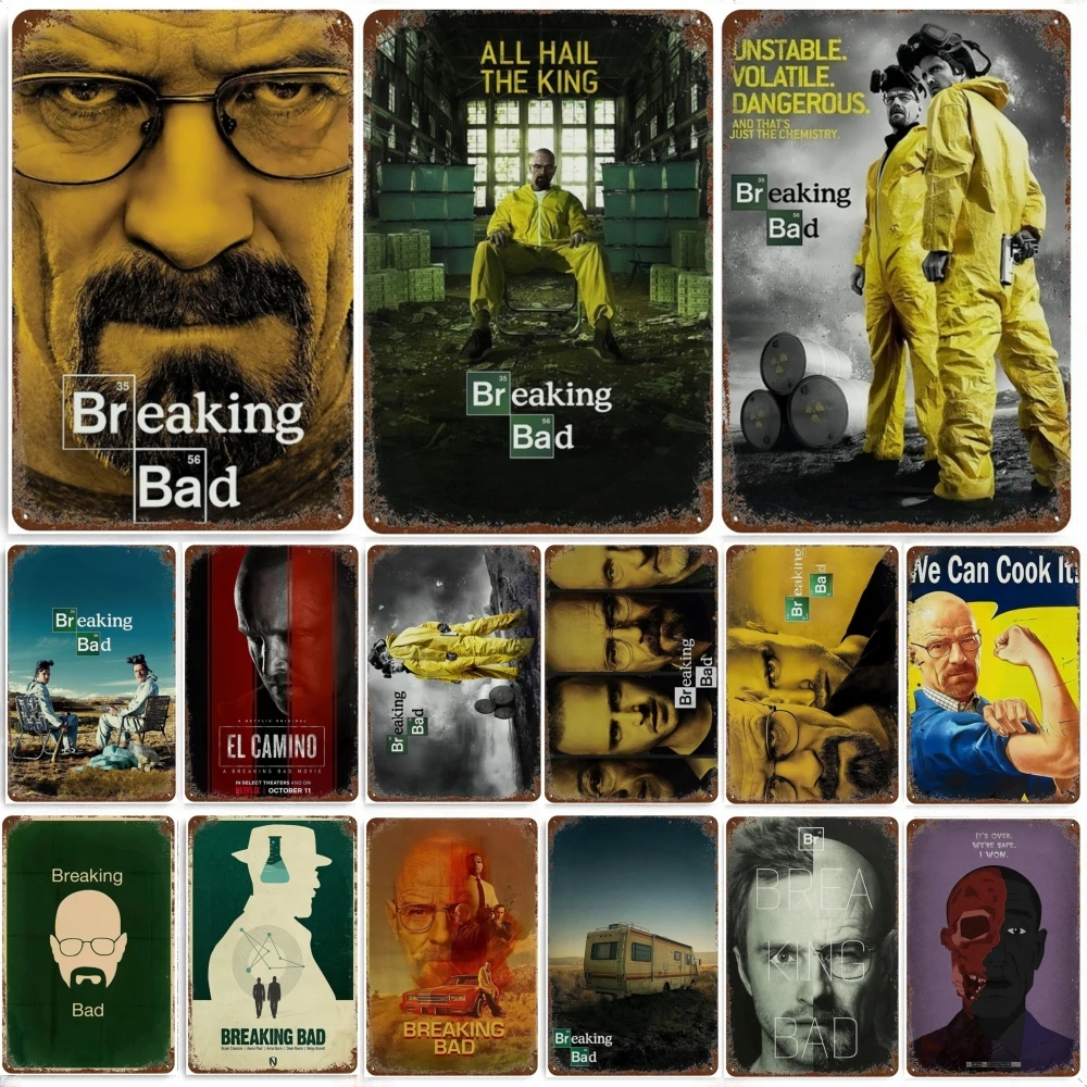 Breaking-Bad-cartel-de-Metal-de-pel-cula-antigua-placa-de-pared-Vintage ...