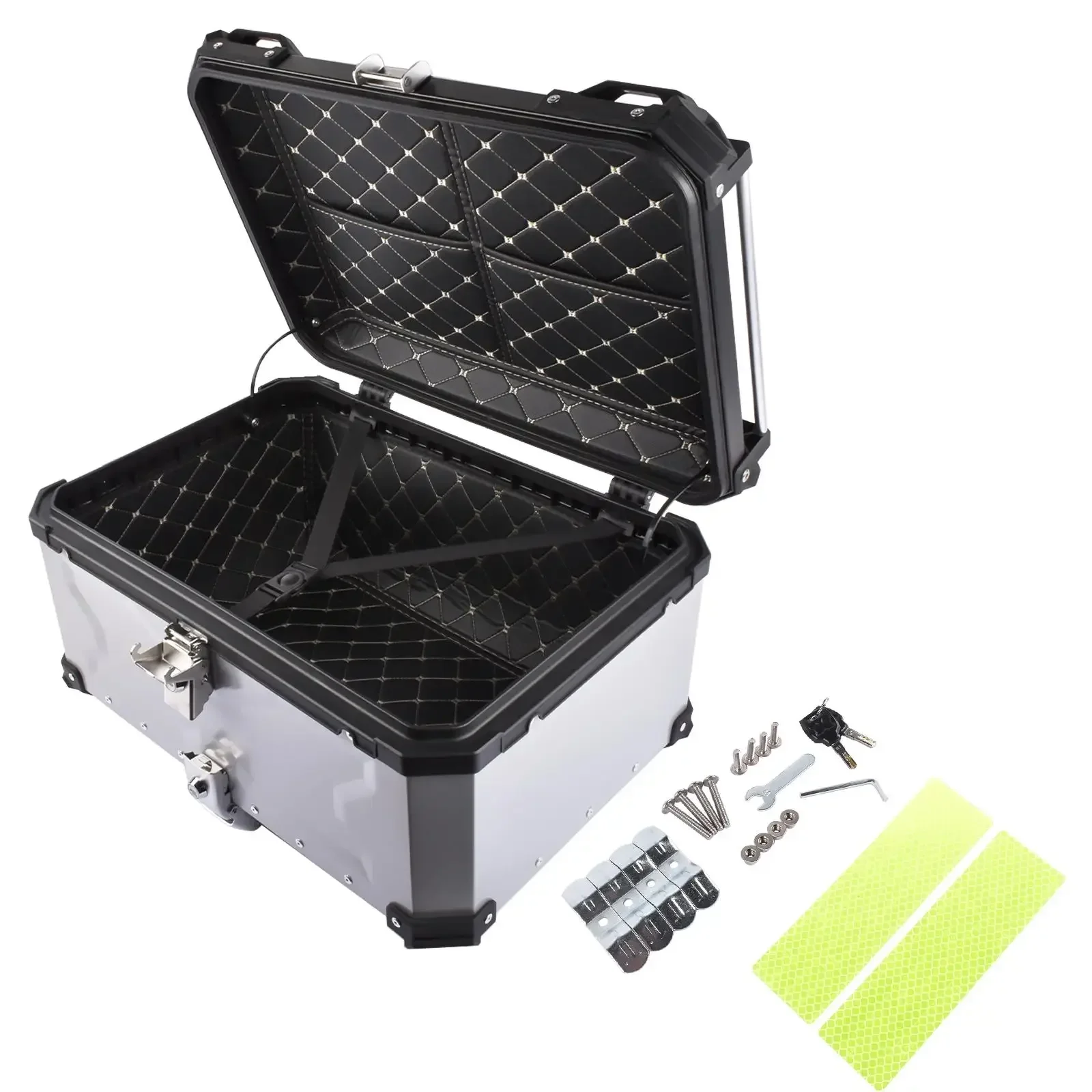 AP03 65L Aluminum Waterproof Motorcycle Top Case, Trunk Tail Box with ...