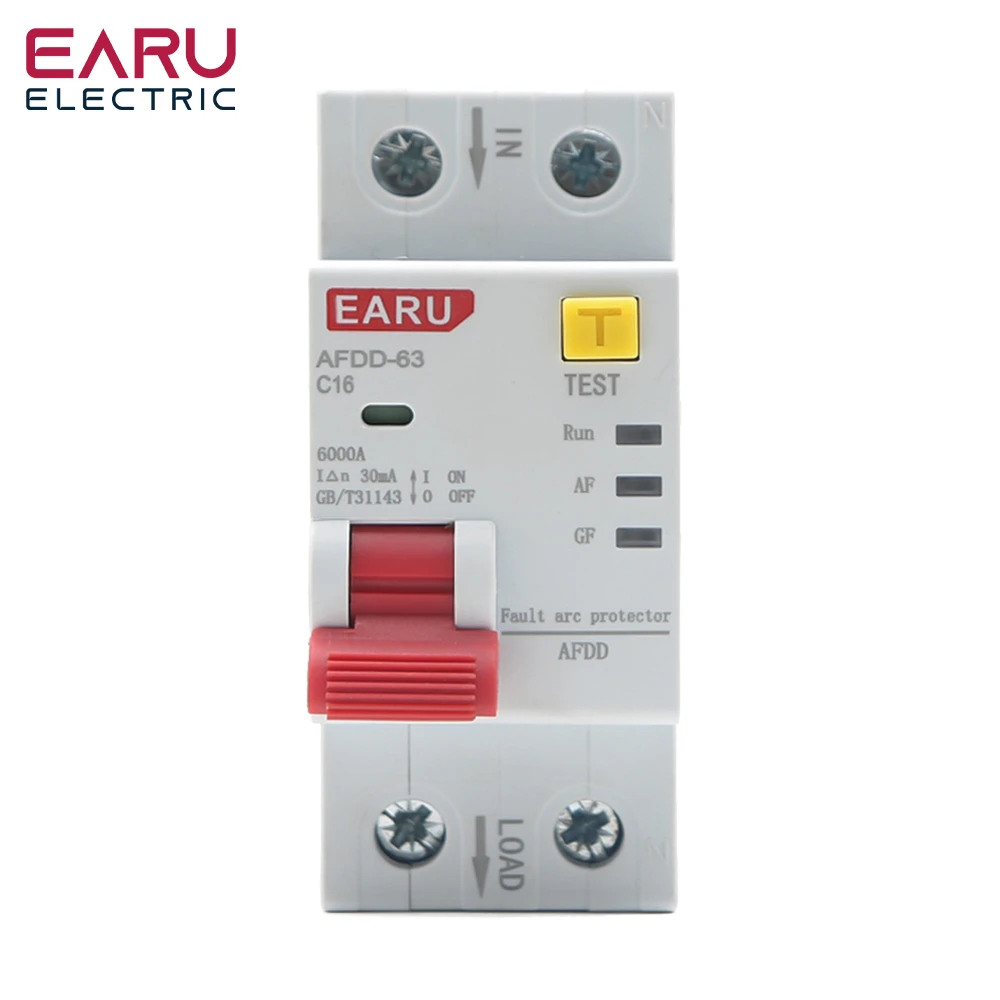 2P AFDD 63 AFCI Arc Fault Protector Device Circuit Breaker Interrupte ...
