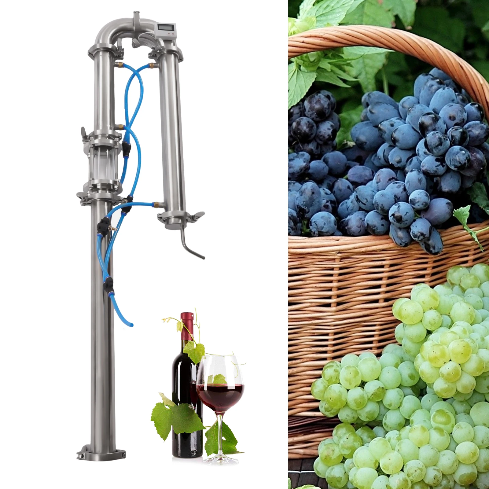 2in-51mm-Tubular-Distillation-Tower-Brewed-Equipment-Wine-Distiller ...