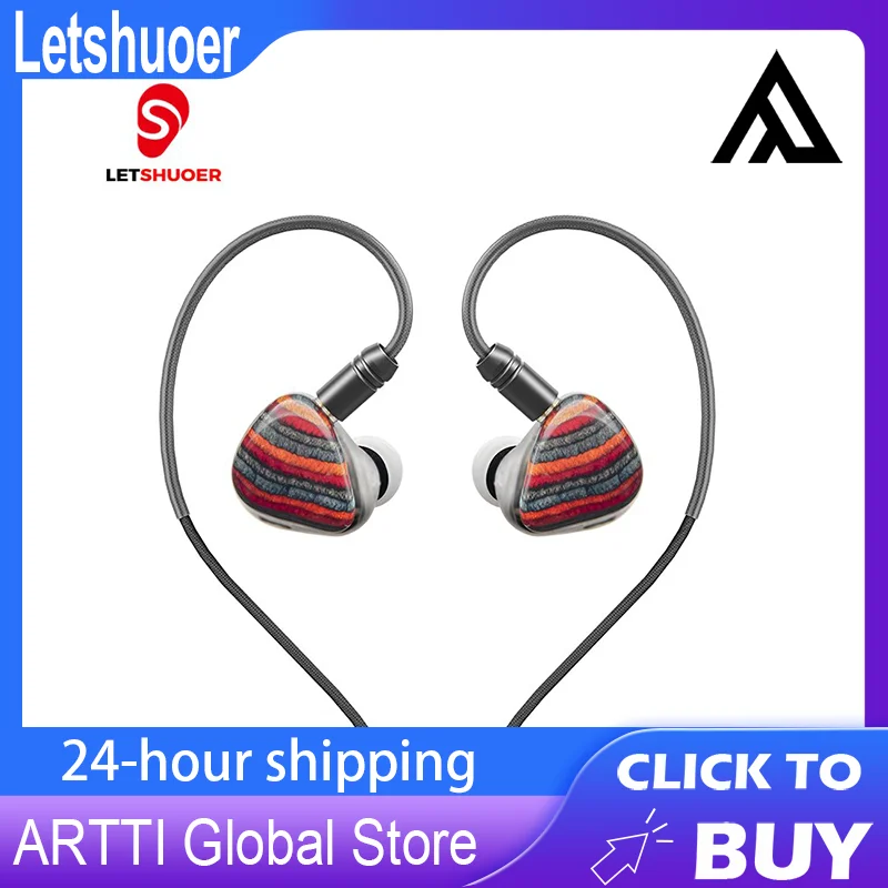 Letshuoer-Conductor-HIFI-IEMs-In-Ear-Wired-Headphones-10mm-Dynamic-BA ...