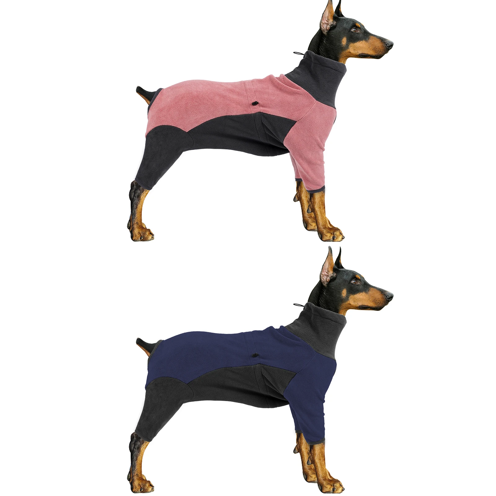 Dog Fleece Jacket Warm Winter Coat Turtleneck Pullover for Small Medium ...