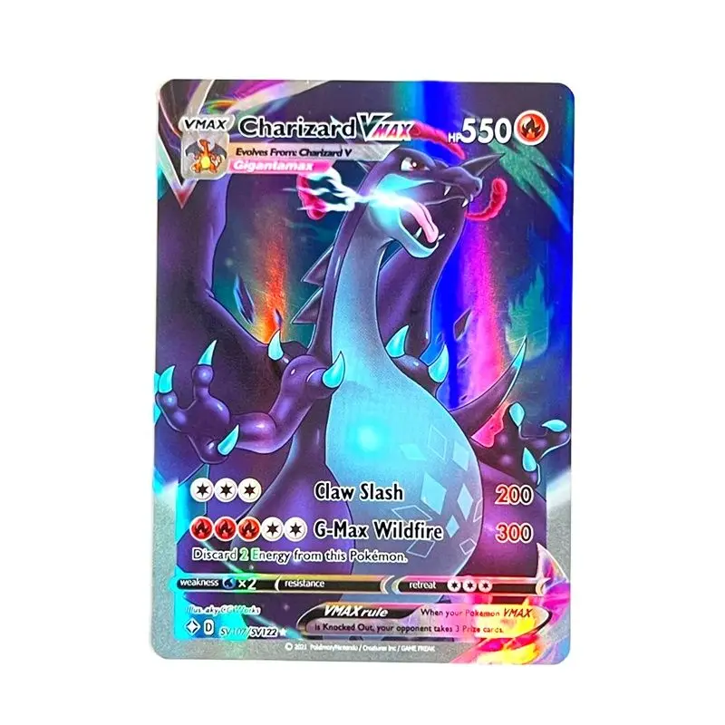 54-100pcs Cards English GX Energy Vmax Mega EX Table Game Charizard Pikachu Rare Collection ...