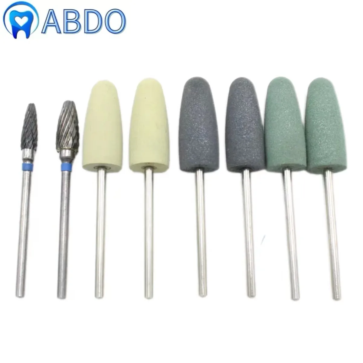 8Pcs-set-2-35mm-HP-Dental-Resin-Base-Acrylic-Polishing-Burs-Kit-Drill ...