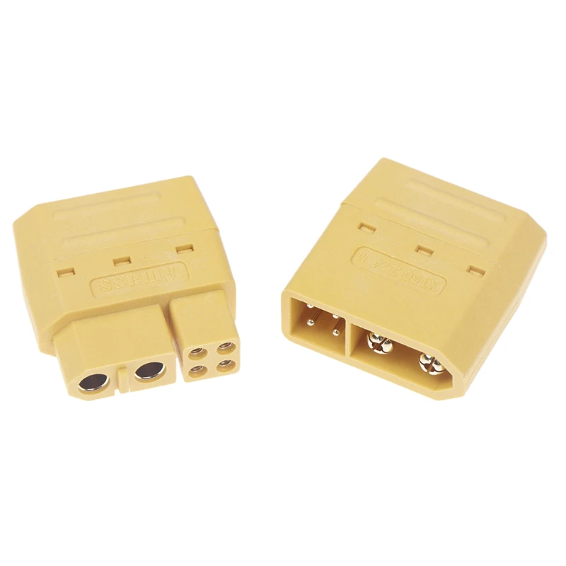 1pair-XT60-2-4-Male-Female-Plug-Connector-With-Signal-Pin-And-Sheath ...