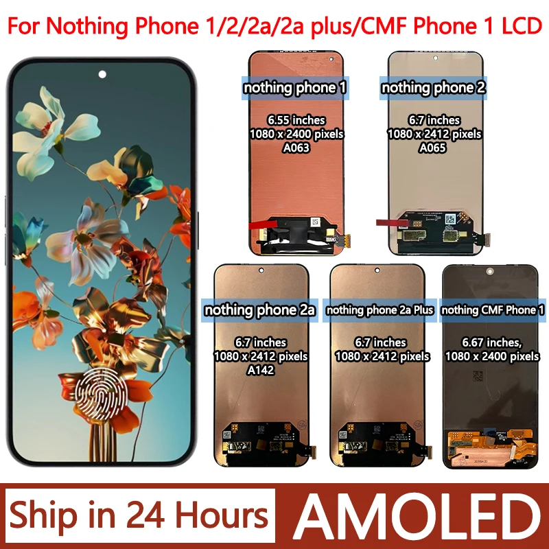 AMOLED For Nothing Phone 1 2 2a 2a Plus LCD A063 A605 A142 Display ...