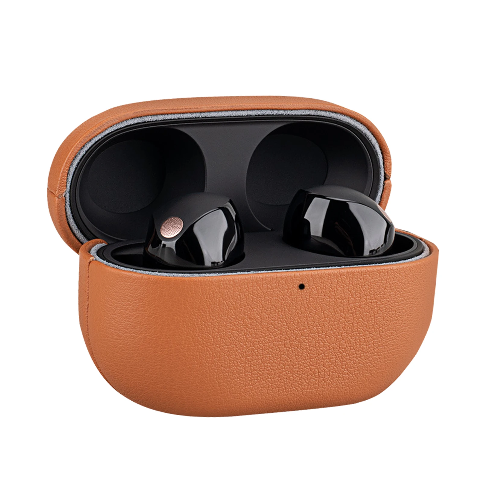 Protective Earbuds Case Dustproof Leather Sleeve Skin Protector For WF ...