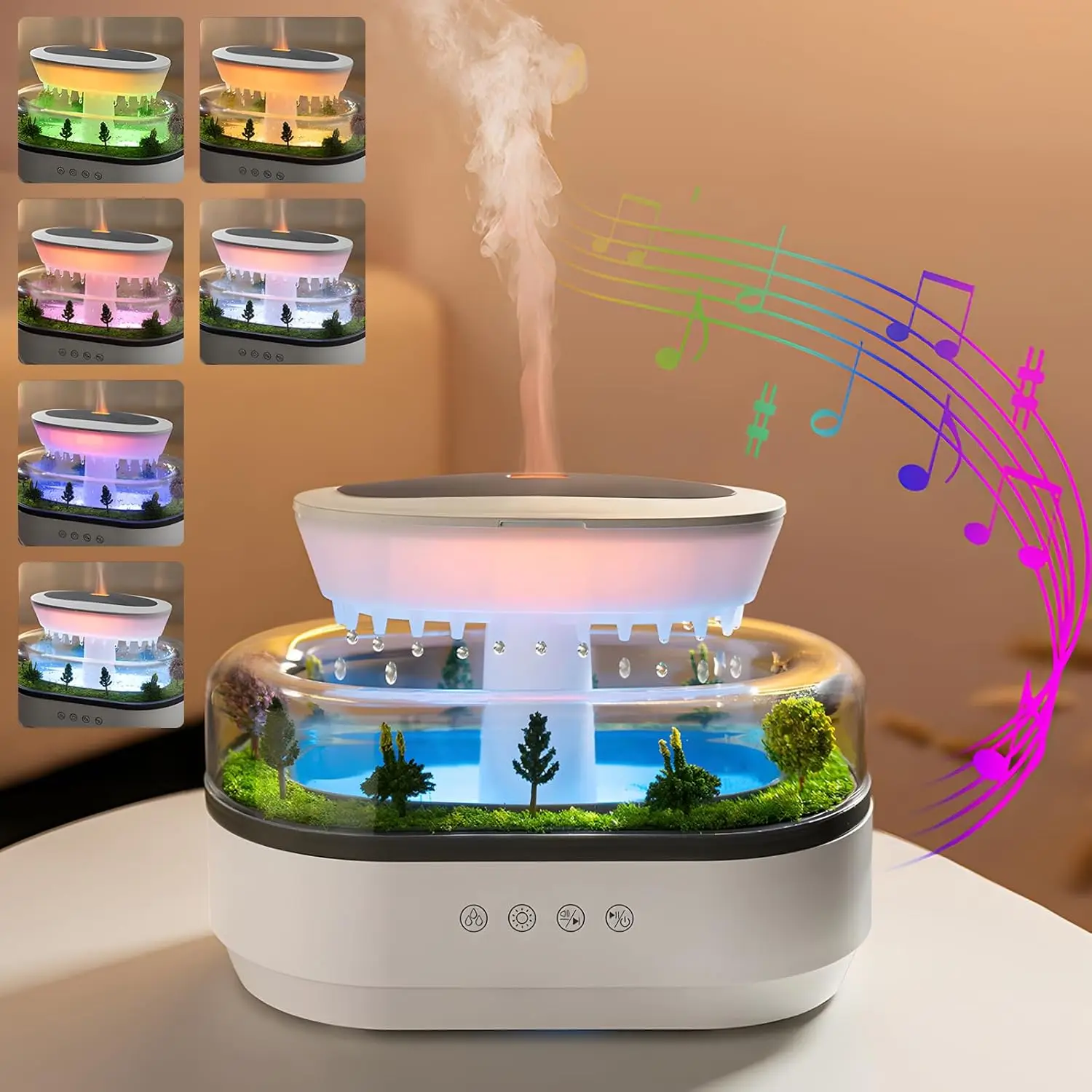 250ml Microlandscape Raindrop Essential Oil Aromatherapy Diffuser ...
