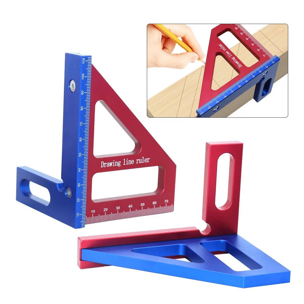 Woodworking-Square-Protractor-Aluminum-Alloy-Miter-Triangle-Ruler-High ...