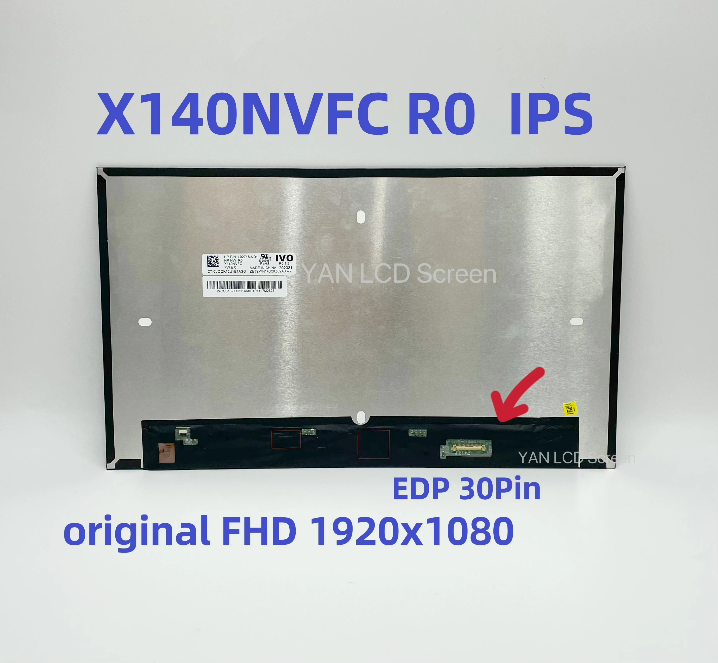 Pantalla LED LCD de 14,0 pulgadas para HP 840 G8 X140NVFC R0 FHD IPS ...